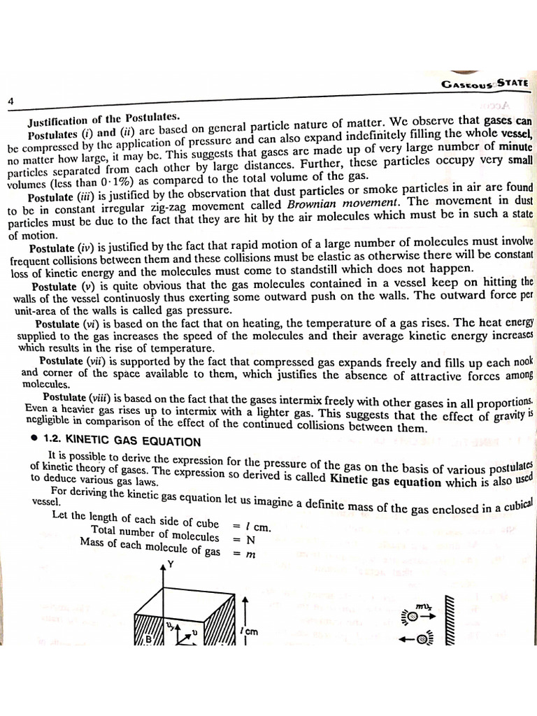 CHEM GASEOUS STATE | PDF