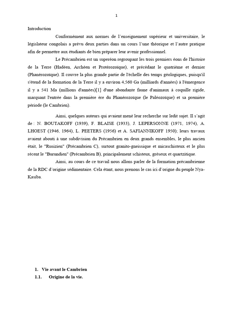 Travail Adidja | PDF | Fossile | Terre