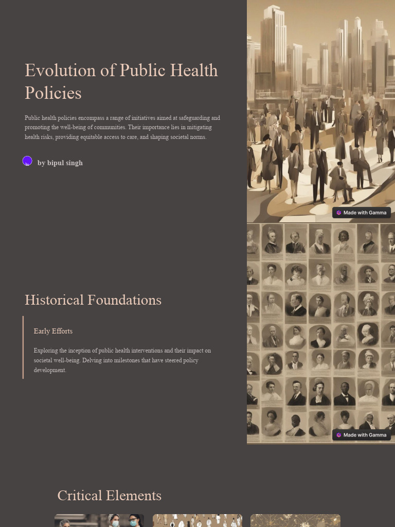 Evolution of Public Health Policies | PDF | Public Health | Policy