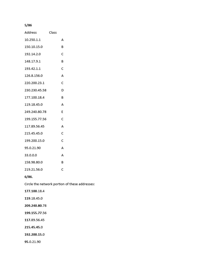 IP Address Classification and Subnetting Guide | PDF | Ip Address ...