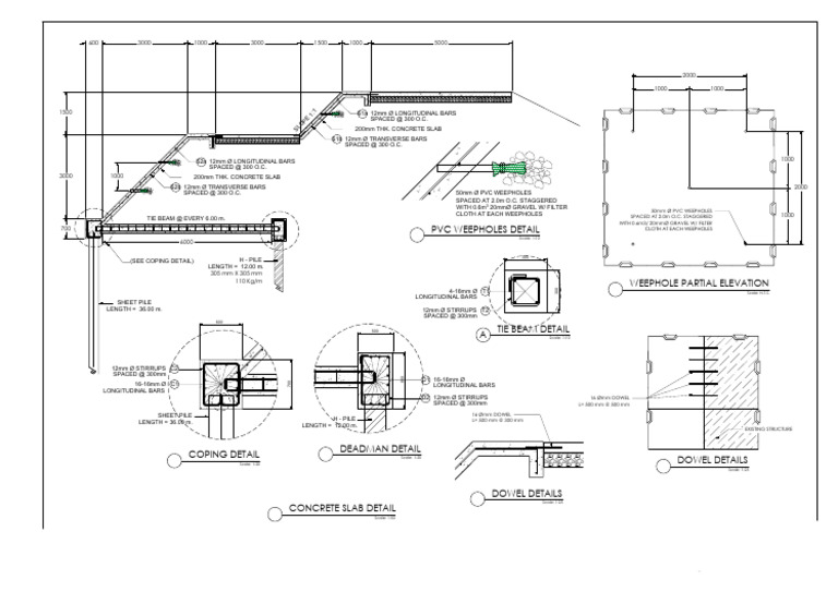 Sample Slope Protection Detail | PDF | Civil Engineering | Structural ...