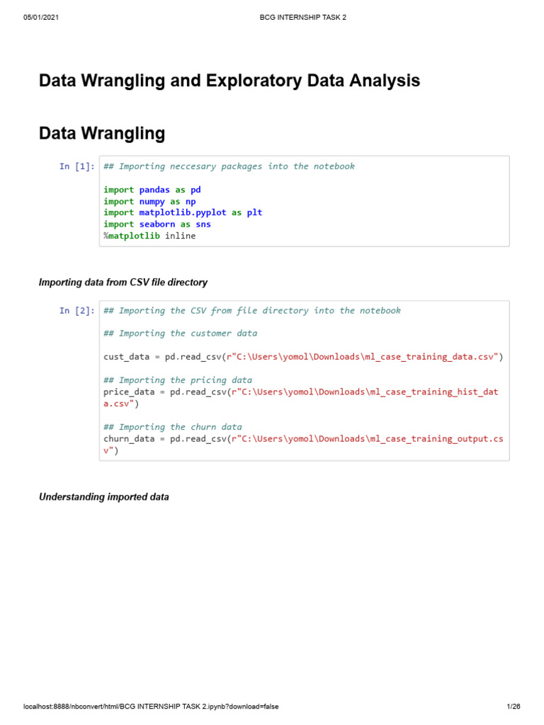 BCG INTERNSHIP TASK 2 | PDF | Computer Data | Computing