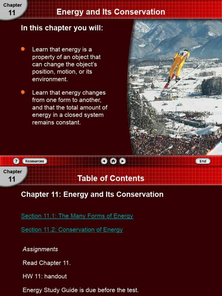 PH Ch11 Teacher | PDF | Potential Energy | Kinetic Energy