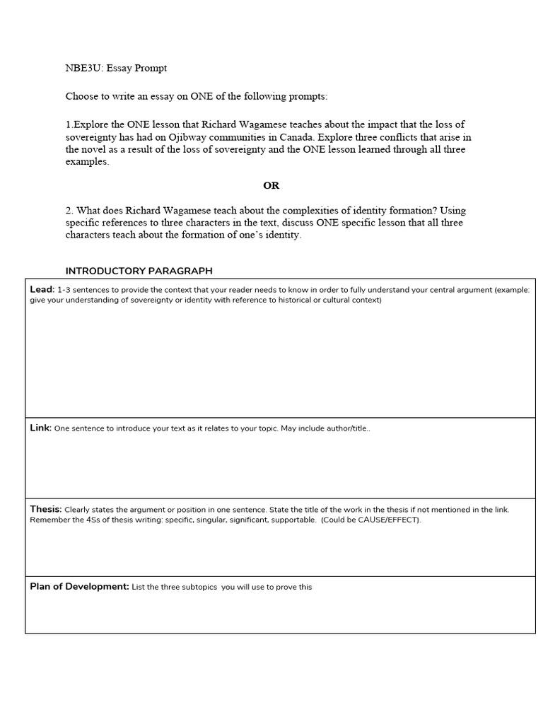Essay Prompts | PDF | Essays | Human Communication