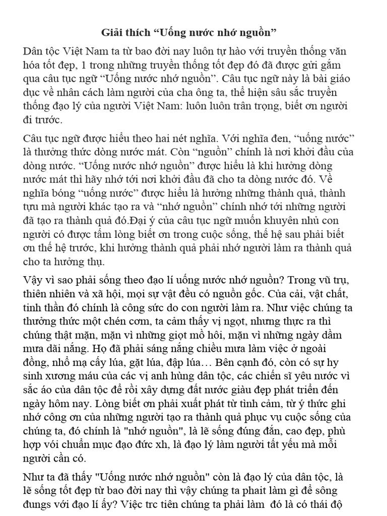 GT Uôngs Nư C NH Ngu N | PDF