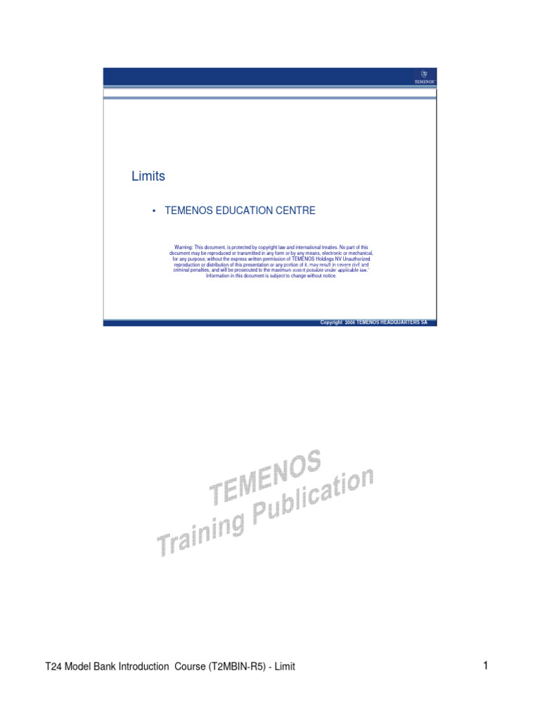 Limits | PDF | Loans | Banks