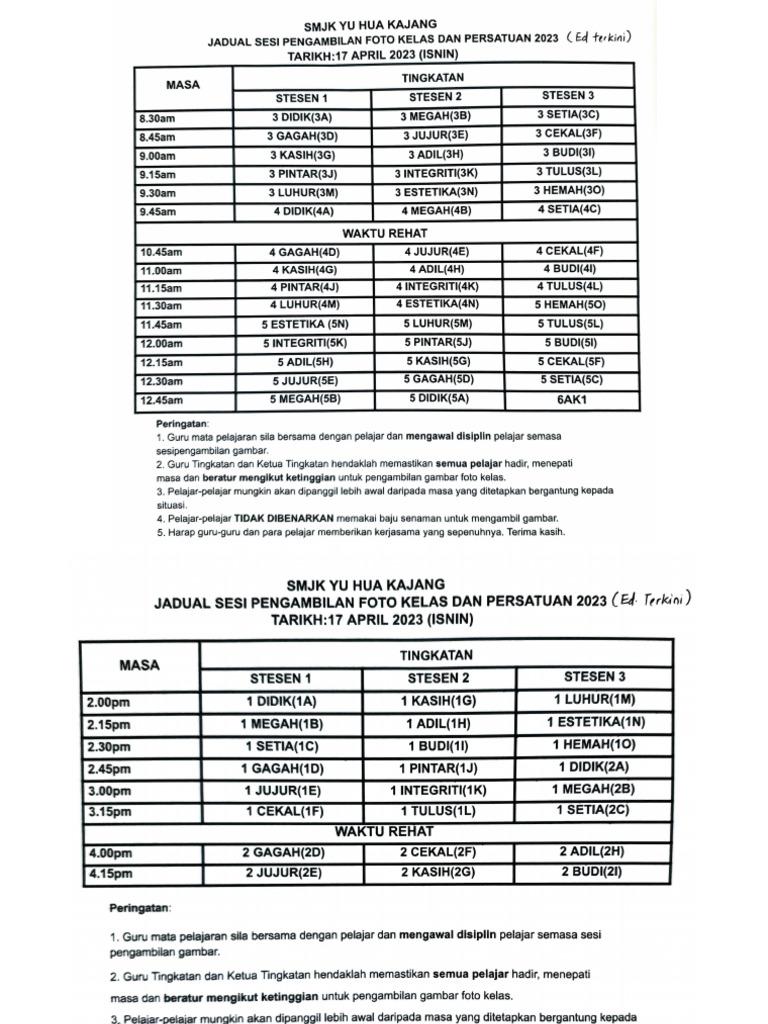 Sesi Foto Sekolah 1_2023 (Ed terkini) | PDF Sesi Foto Sekolah 1_2023 (Ed terkini) | PDF
