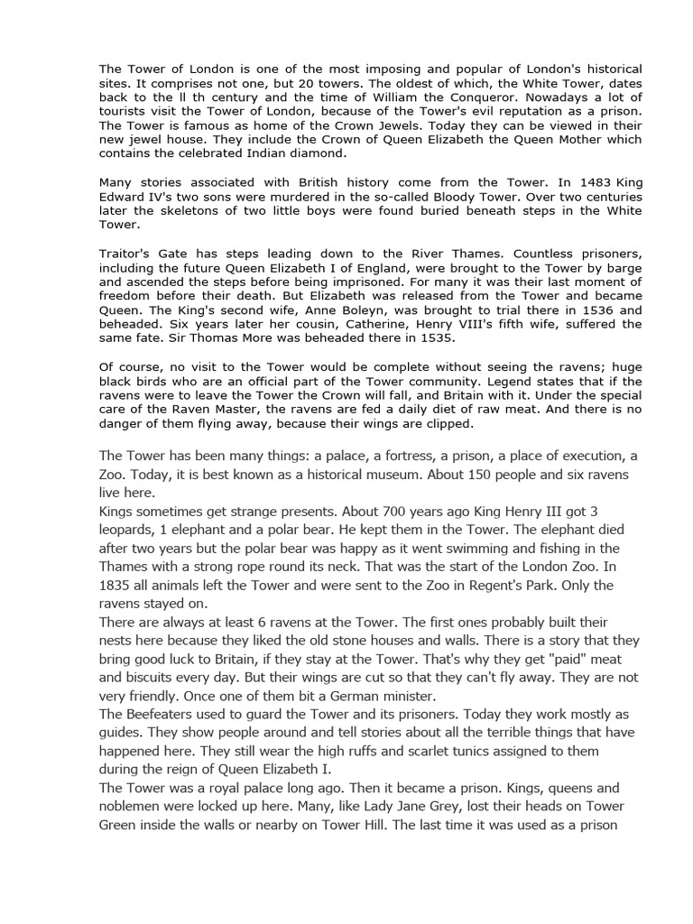 Tower of London | PDF