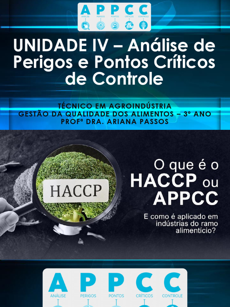 APPCC: Análise de Perigos Alimentares | PDF | Análise de perigos e ...