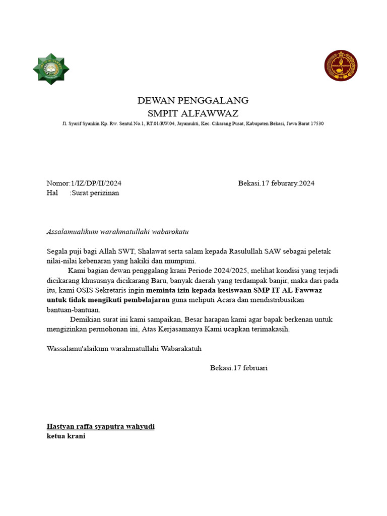 Surat Perizinan Krani | PDF