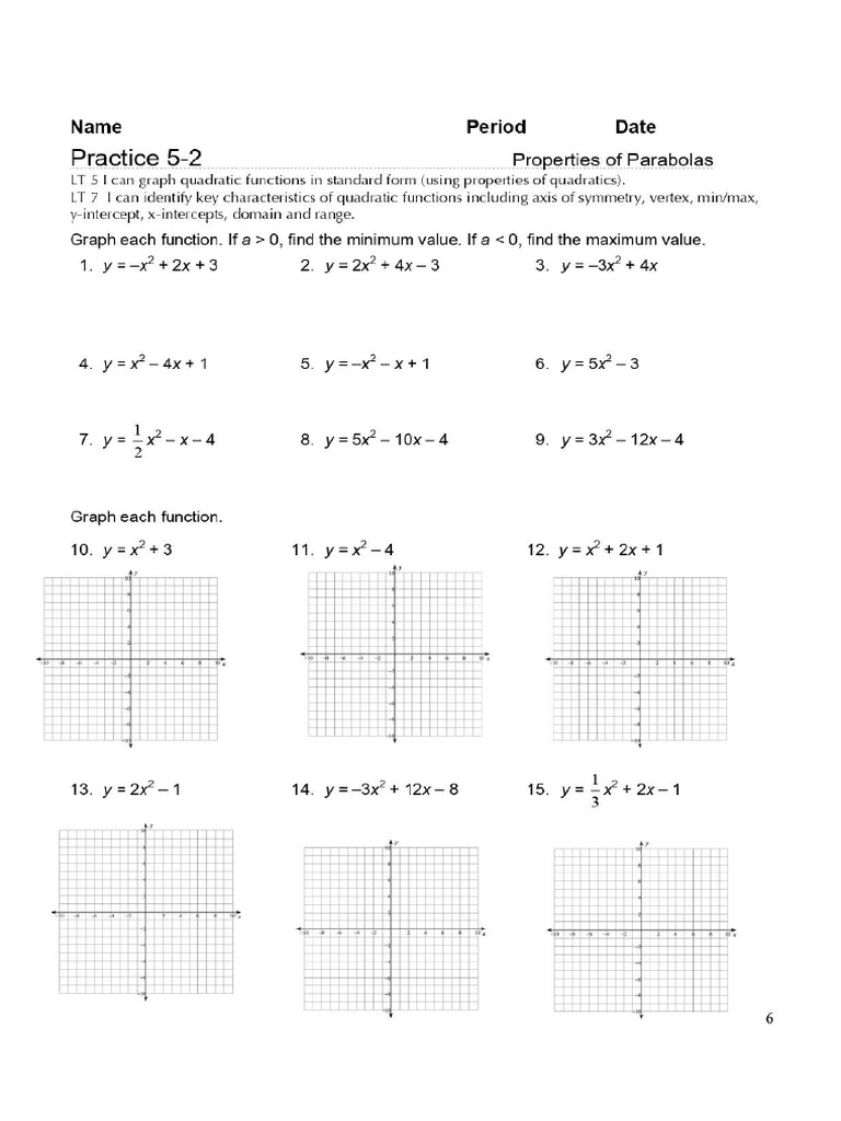 Quadratic Function Graph1 | PDF