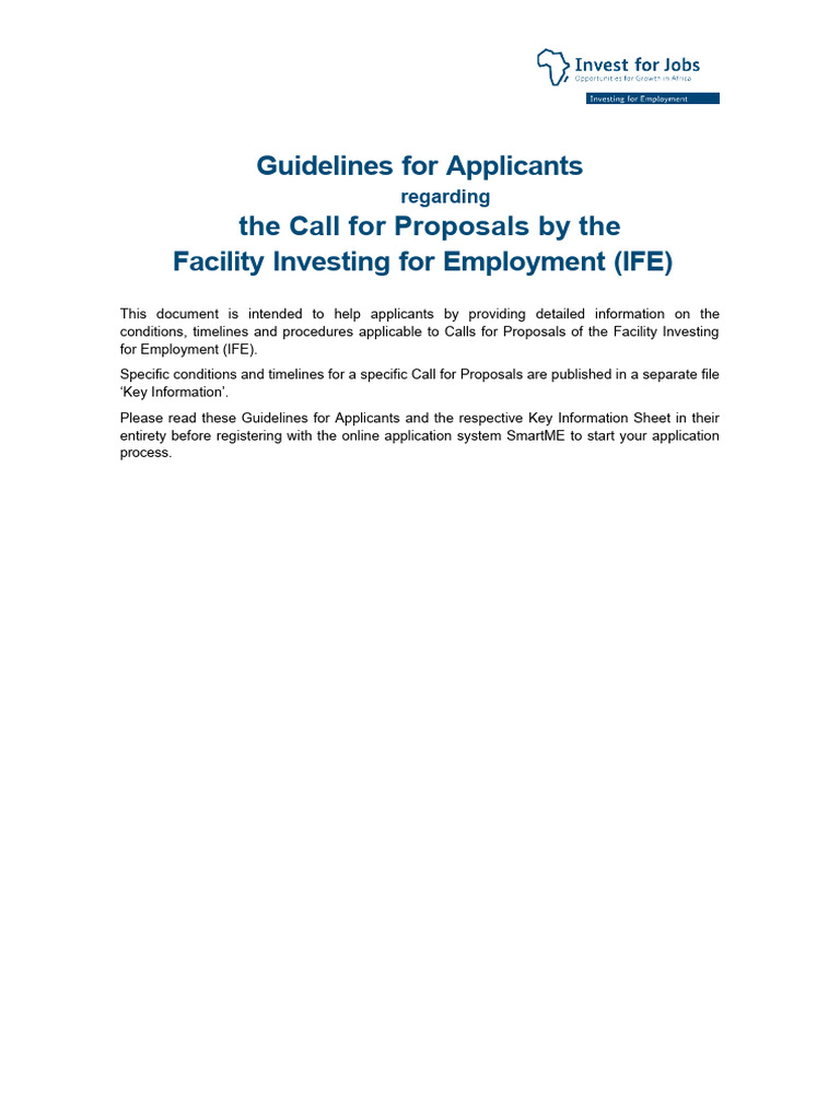 Guidelines For Applicants CFP June 2023 | PDF | Expense | Employment