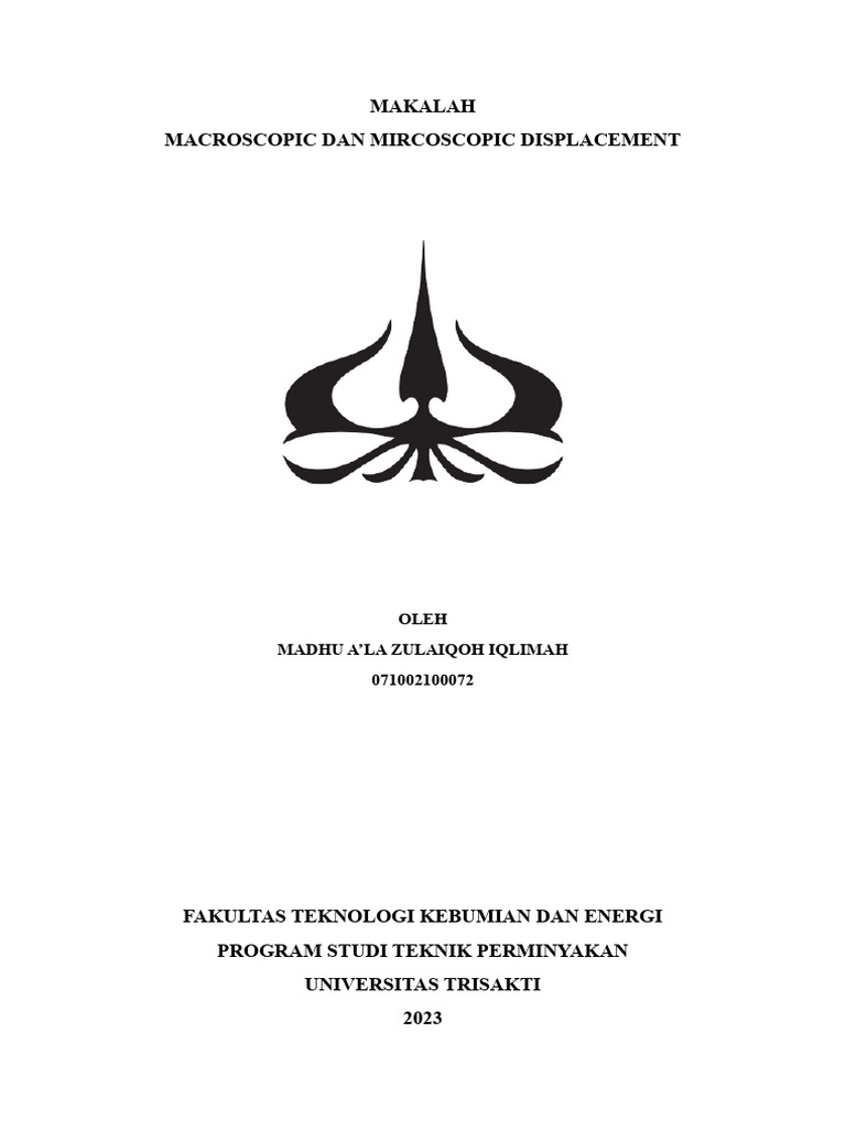 Efisiensi Displacement Makro dan Mikro EOR | PDF