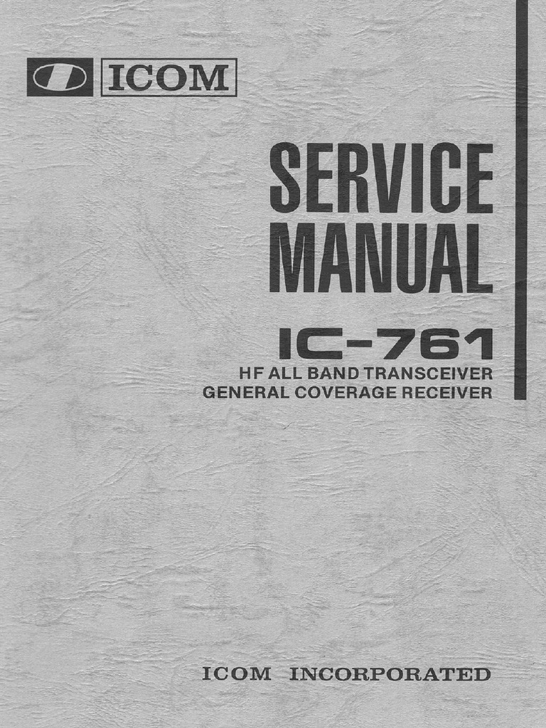 IC-761 Service Manual | PDF