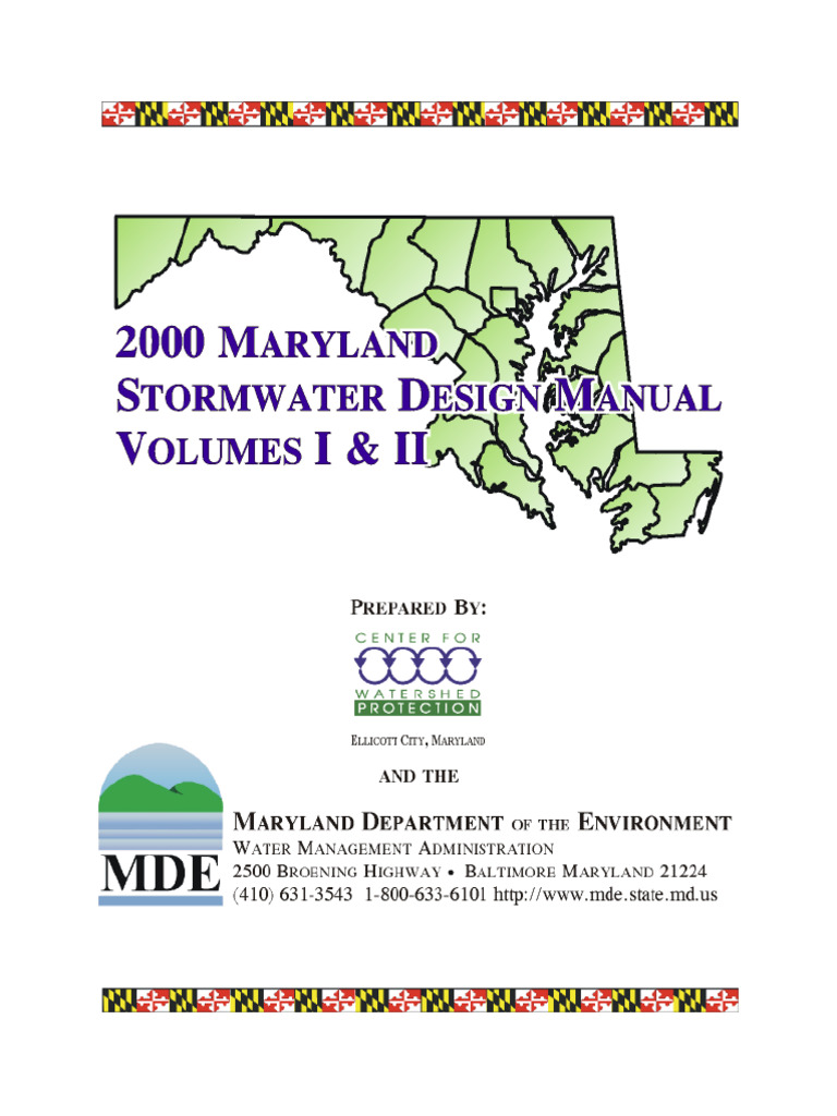 Maryland Stormwater Guide | PDF | Stormwater | Surface Runoff