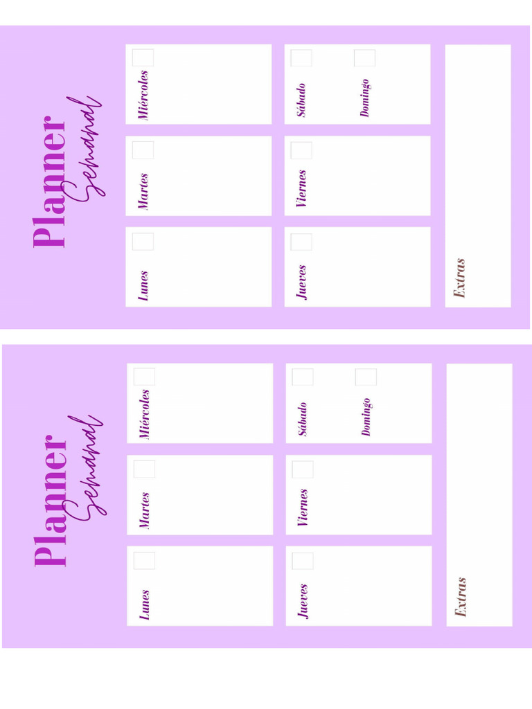 Planner Morado | PDF