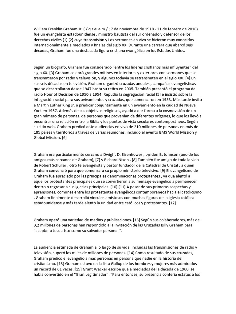 William Franklin Graham JR | PDF | Billy Graham | John F. Kennedy