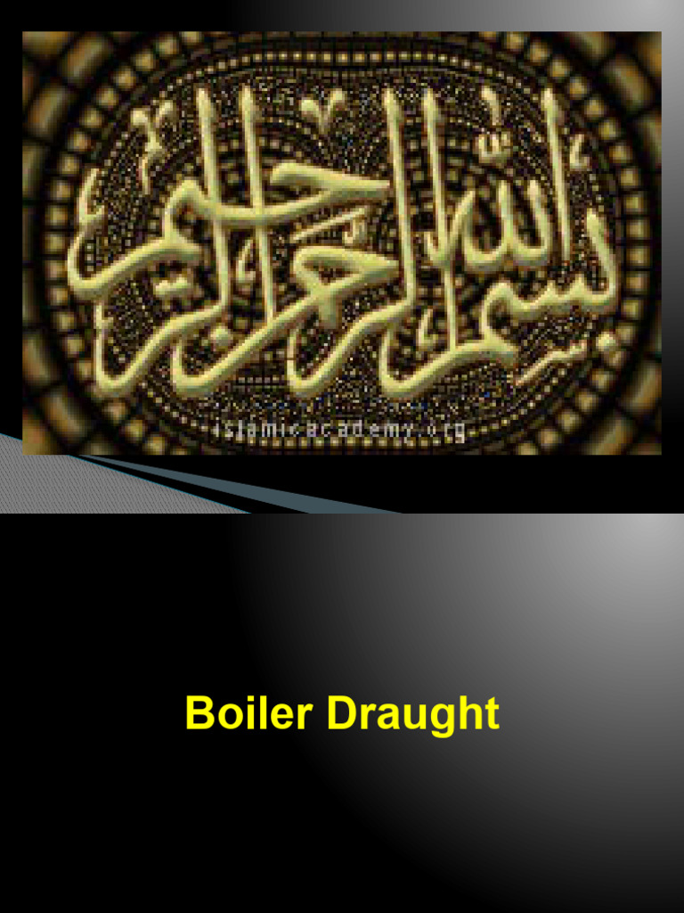 LEC-13 Boiler Draught | PDF