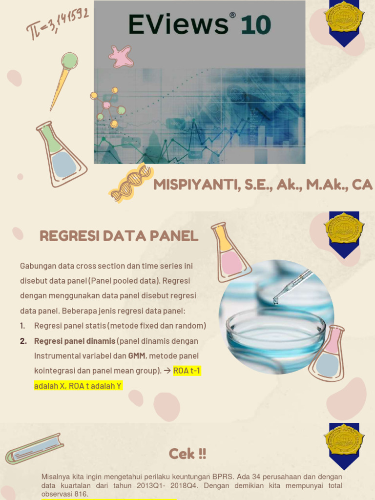 EVIEWS | PDF | Metode & Bahan Ajar | Komputer