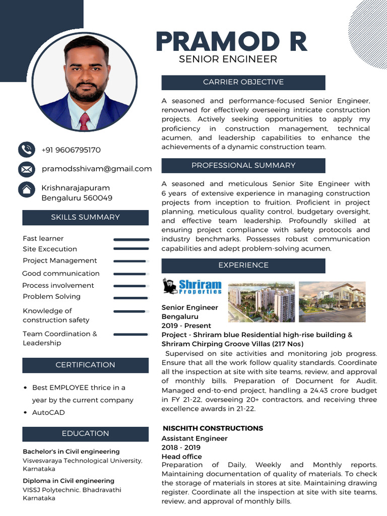 Pramod R Resume | PDF | Audit
