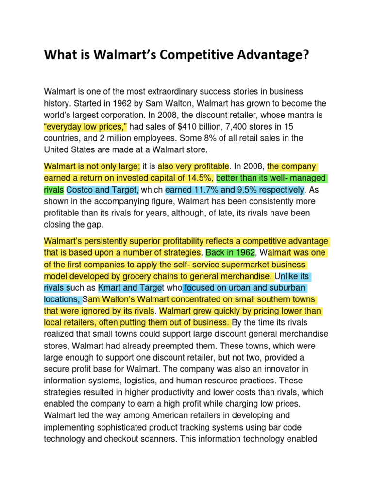 WALmart | PDF | Walmart | Retail