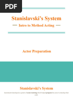 Stanislavsky's Naturalistic Acting Principles | PDF