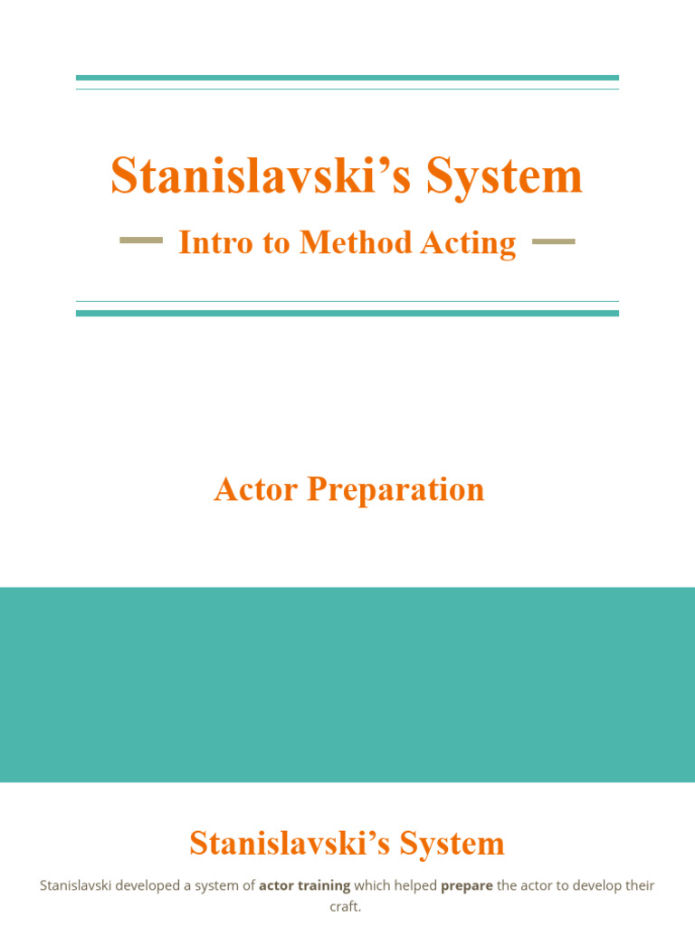 Stanislavski's Actor Training Guide | PDF | Emotions | Behavioural Sciences