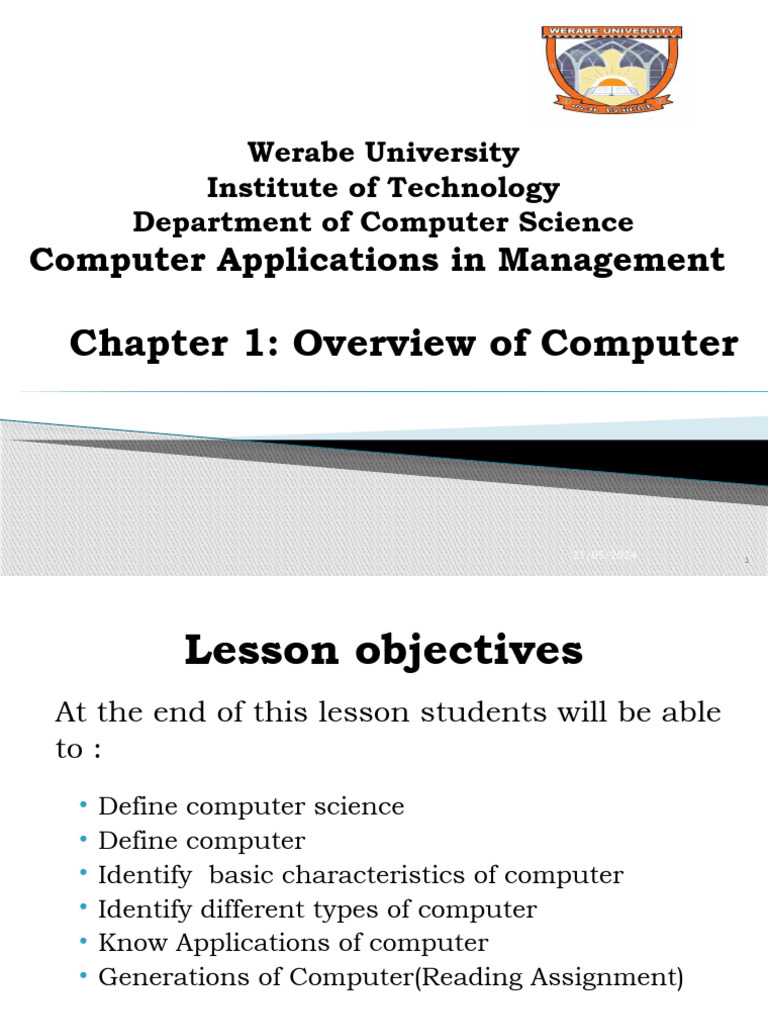 Chapter 1 | PDF | Personal Computers | Microcomputers