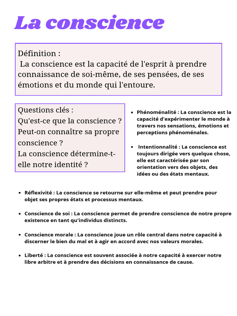 La Conscience | PDF | Conscience | Utilitarisme