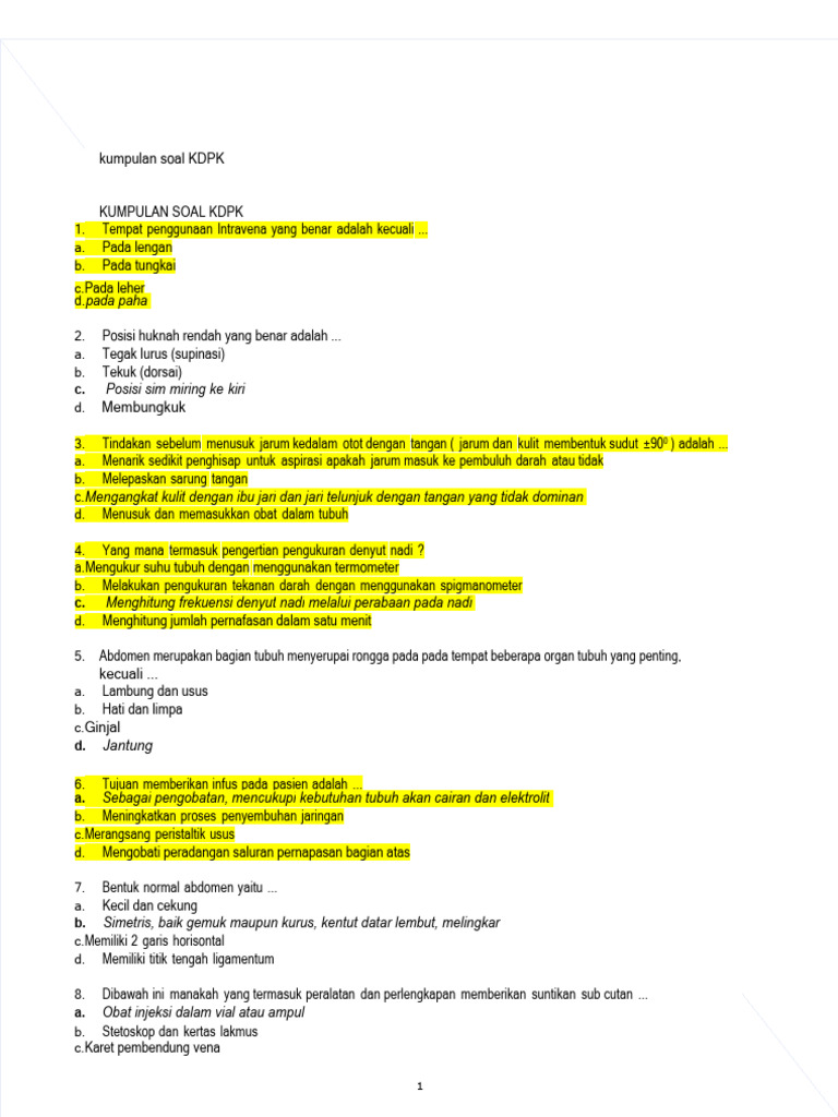 PDF Kumpulan Soal KDPK - Compress | PDF | Sains & Matematika | Gaya Hidup