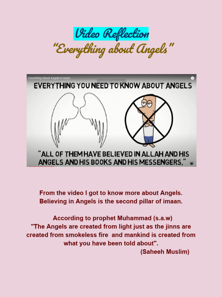 Video Reflection of Believing On Angels | PDF