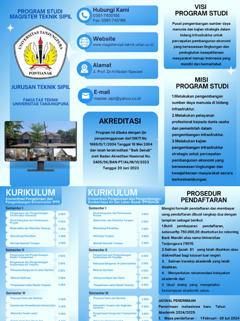 Brosur Magister Teknik Sipil 2024-2025 | PDF