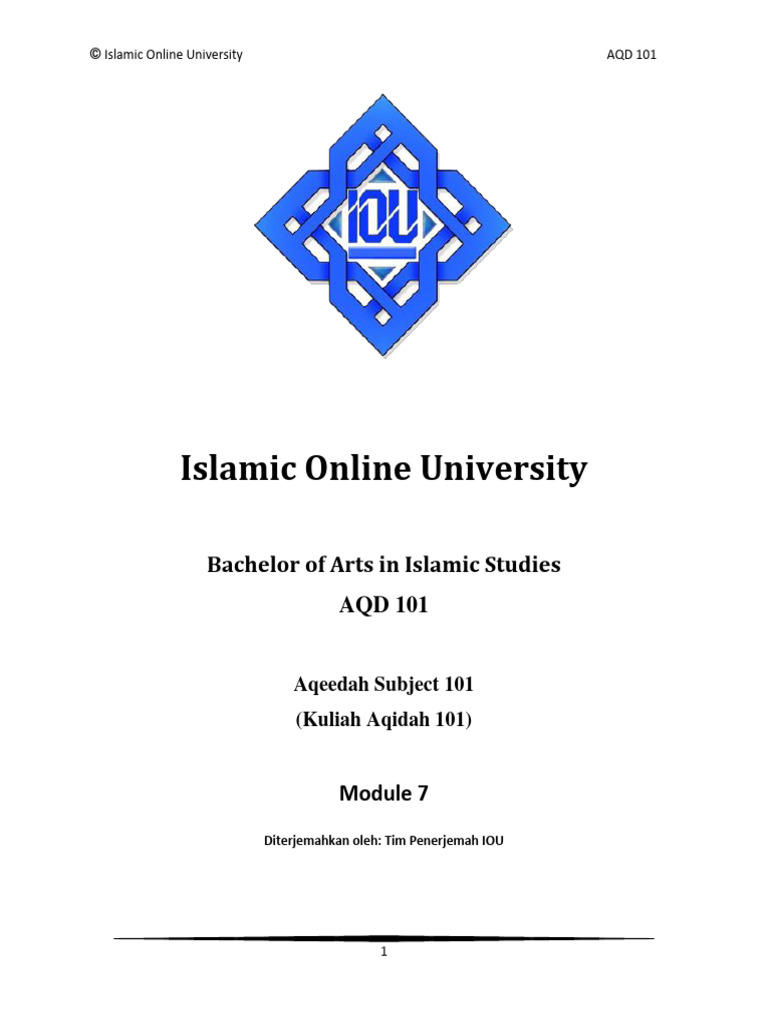 AQD 101 Modul 07 | PDF