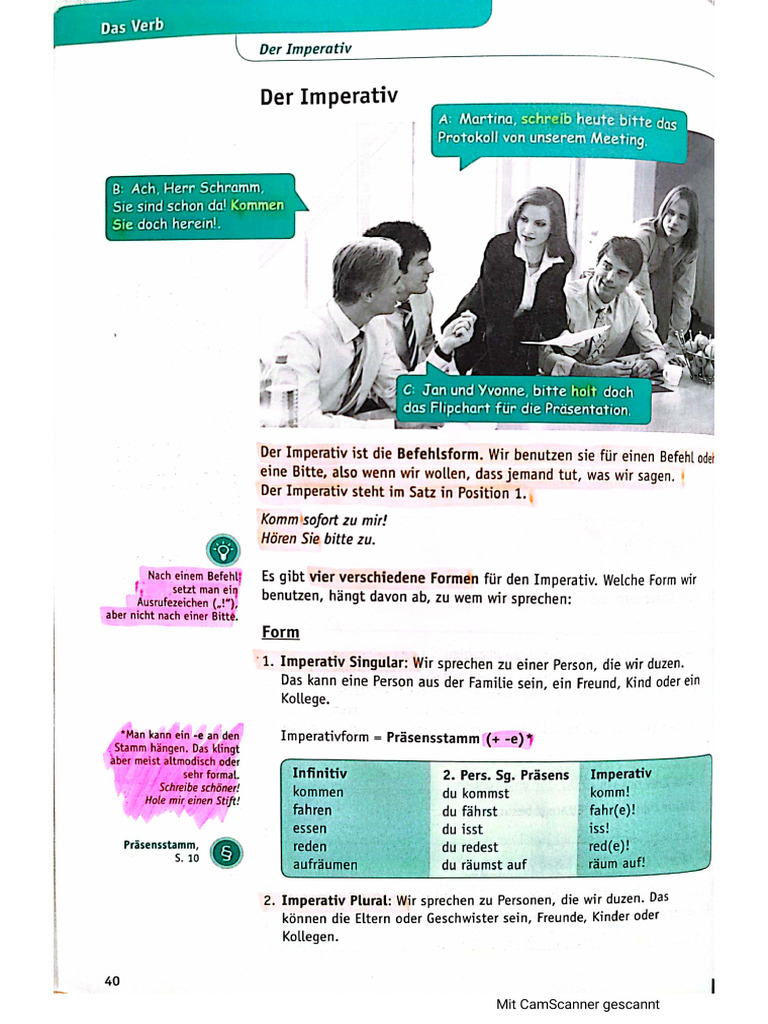 Der Imperativ | PDF