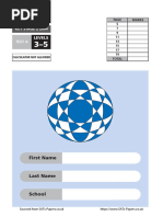 SATs 2024 Math Paper 3 | PDF | Mathematics