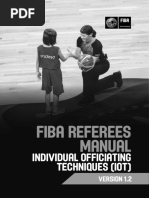 FIBA Officiating Signals | PDF | Hand | Referee
