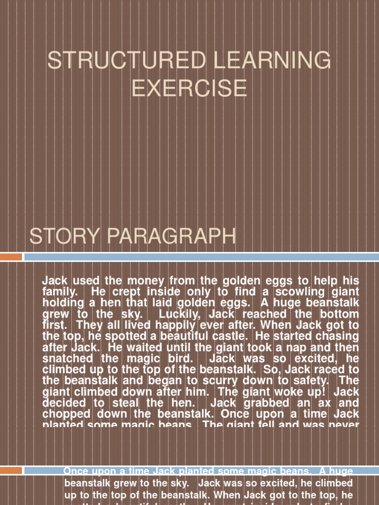 Structured Learning Exercise | PDF | Organizational Structure | Contentment