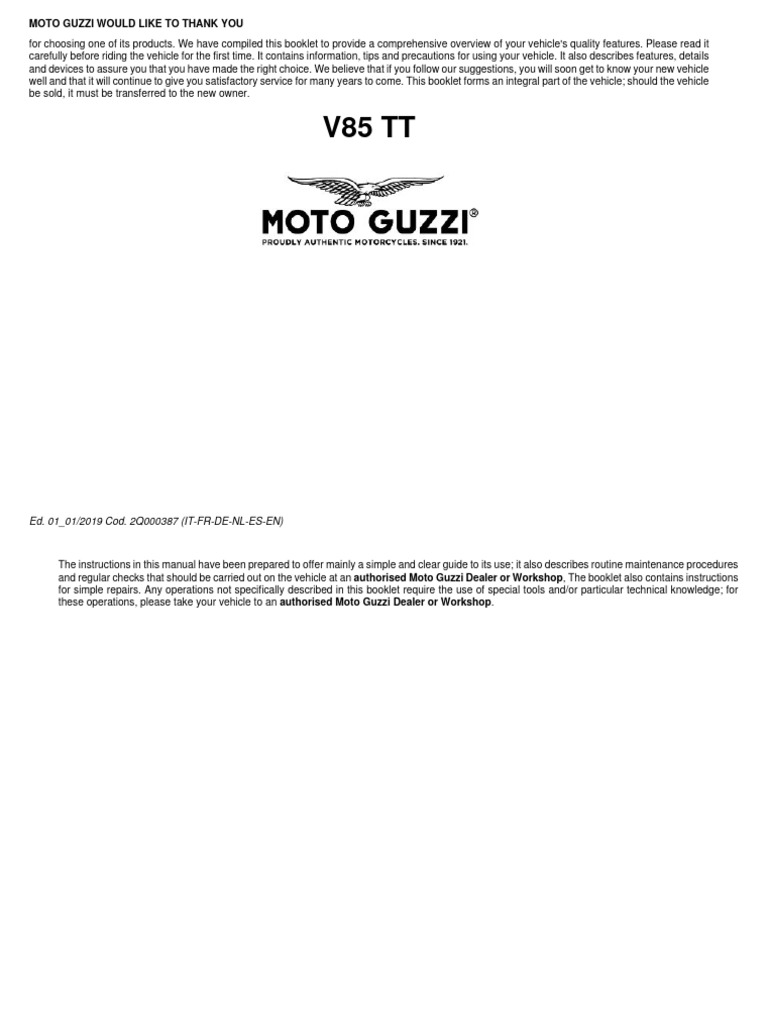 v85 Manual | PDF | Engines | Vehicles