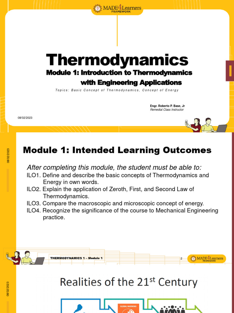 Thermodynamics 1 Module 1 | PDF | Thermodynamics | Heat