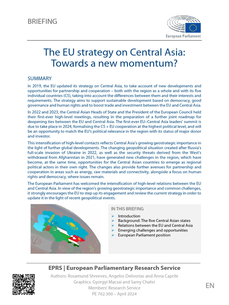 Eprs Bri (2024) 762300 en | PDF | Cost Of Living | Central Asia