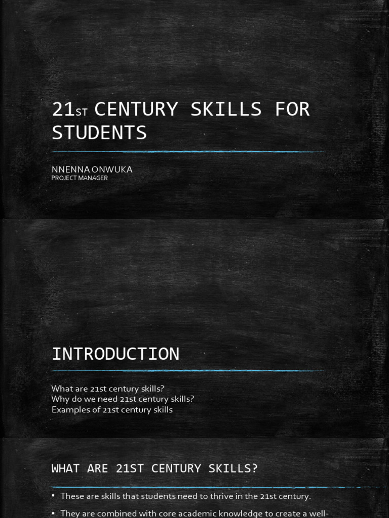 Essential 21st Century Skills for Students | PDF | Communication ...