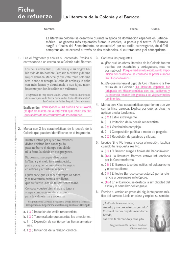 Aap L09 U2 S8 FRzoR | PDF | Barroco | Poesía