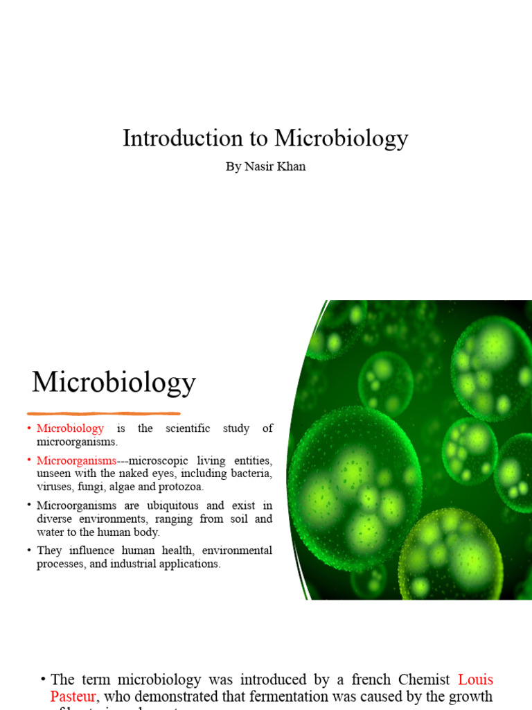 1. Introduction to Microbiology. | PDF | Virus | Cell (Biology)