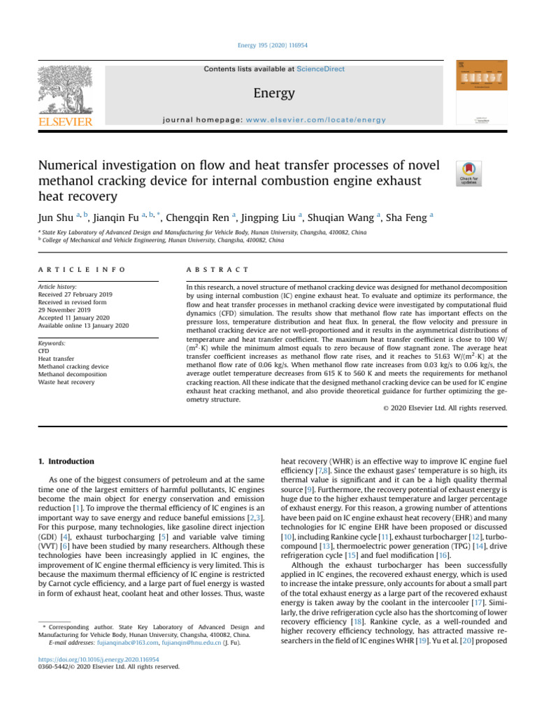 Energy: Jun Shu, Jianqin Fu, Chengqin Ren, Jingping Liu, Shuqian Wang ...