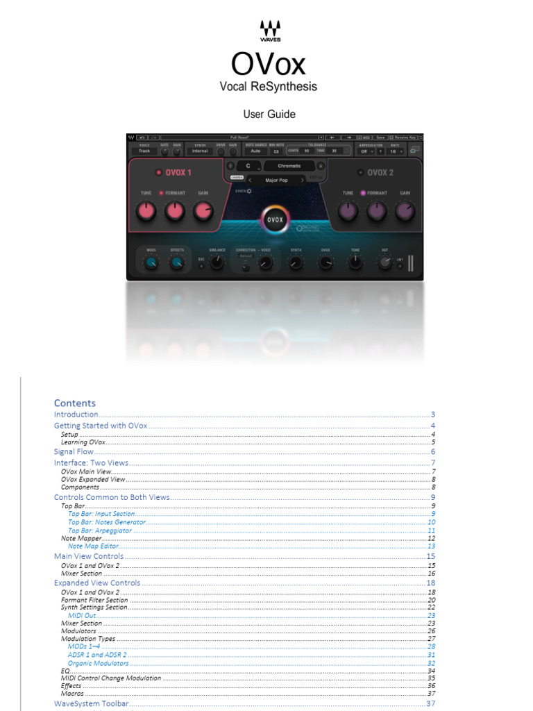 Ovox Vocal Resynthesis v3 | PDF | Synthesizer | Electronic Oscillator