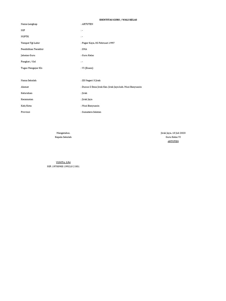 Buku Administrasi Guru Lengkap Mba Guru | PDF