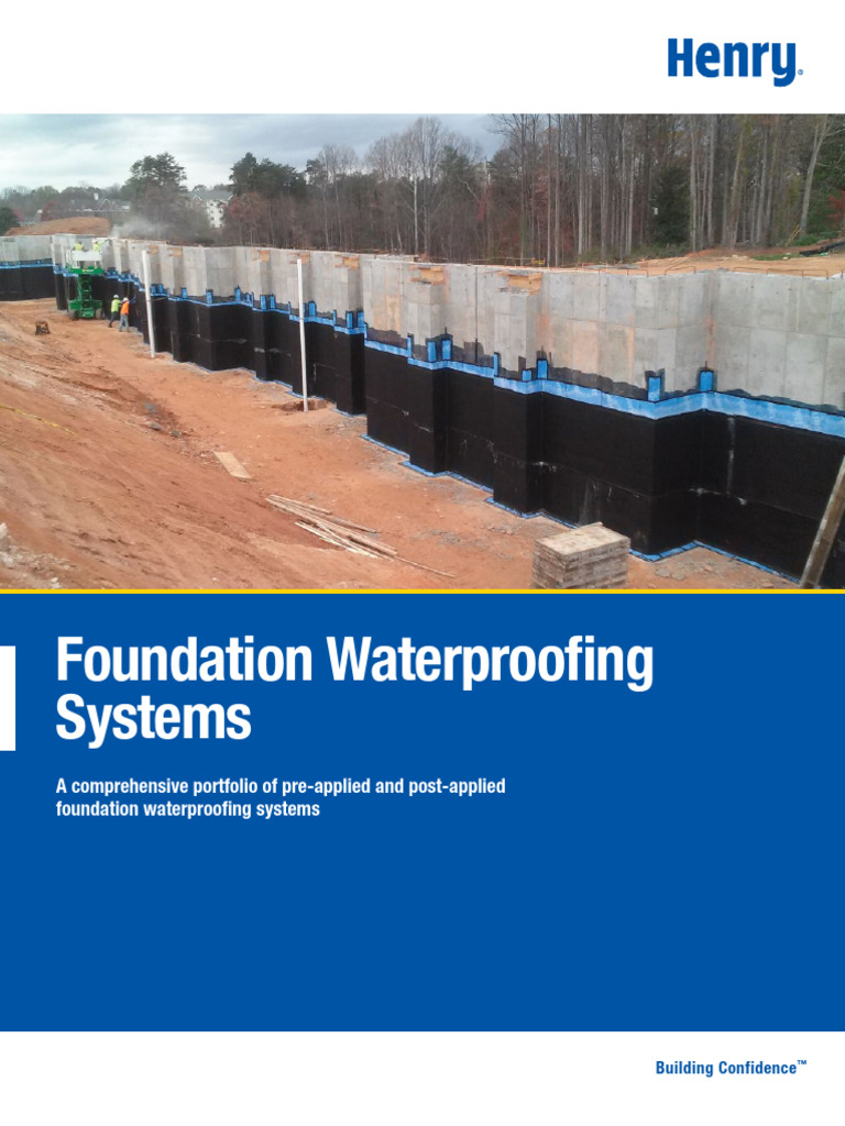Henry Foundation Waterproofing Brochure USEN LR | PDF | Concrete ...