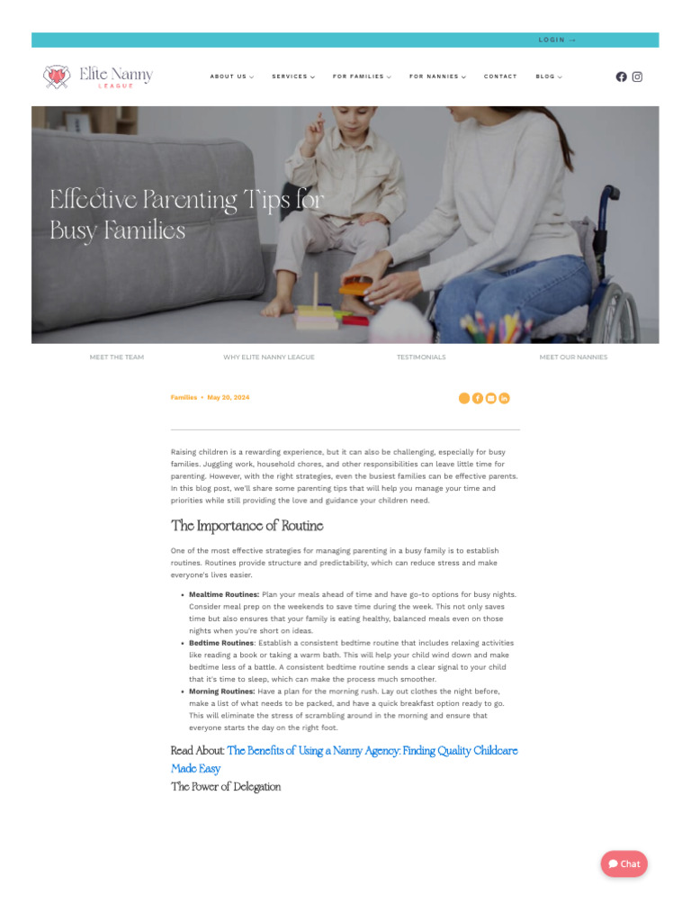 Effective Parenting Tips For Busy Families | PDF | Child Care | Nanny