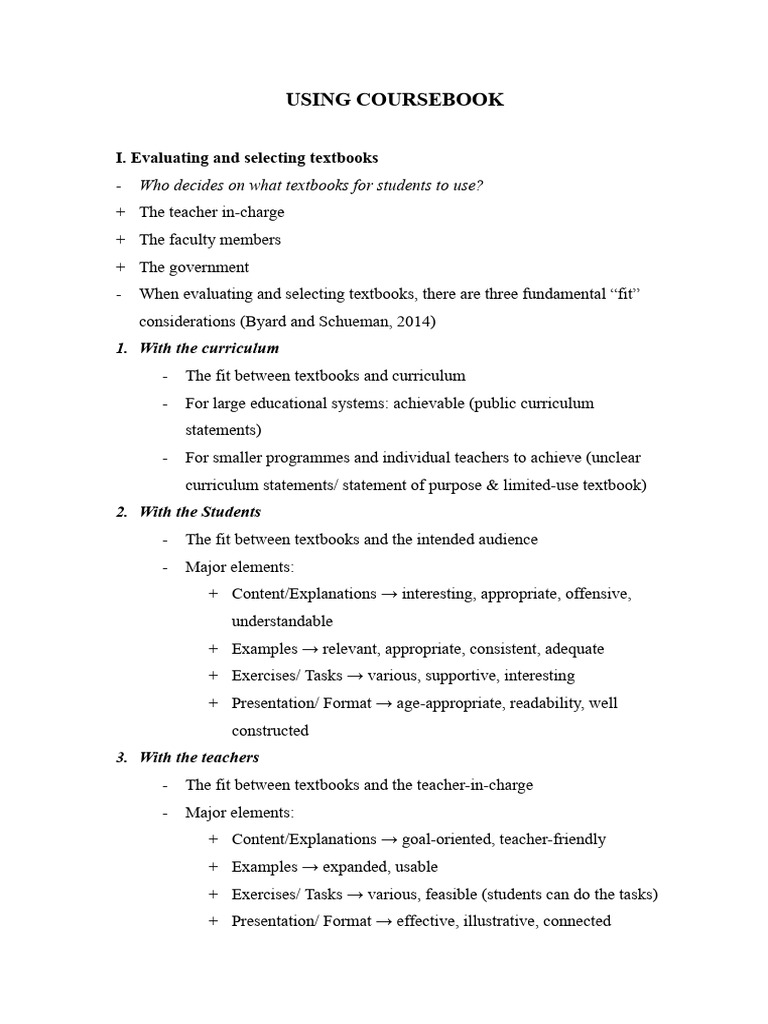 Using Coursebook - Assessment & Testing | PDF | Educational Assessment ...