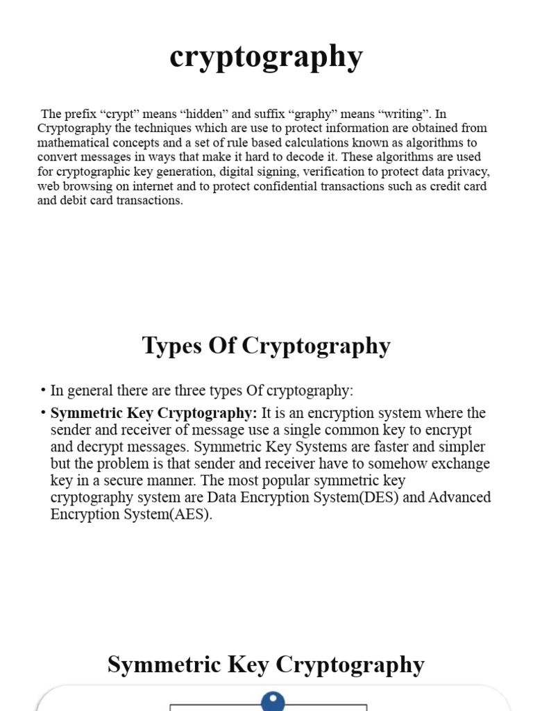 Cryptography CH 2 | PDF | Key (Cryptography) | Cryptography
